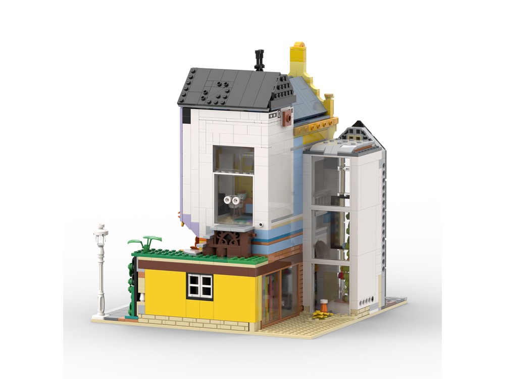 Lego Moc Unity Townhouse By Brickative Rebrickable Build With Lego