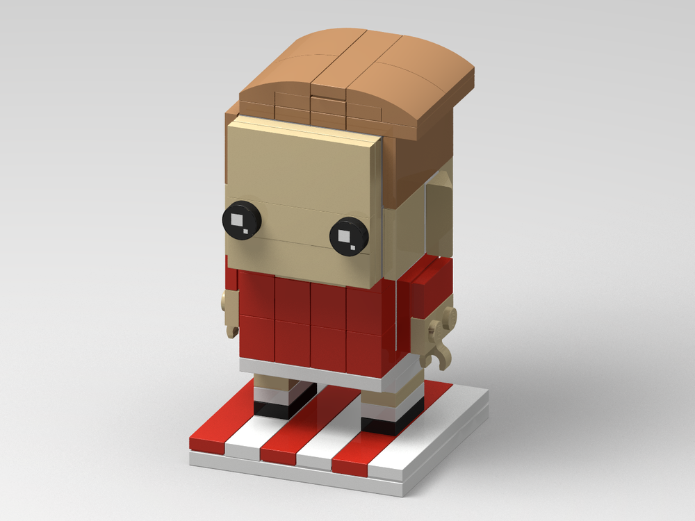 LEGO MOC Brickhead Luuk de Jong by Legoats | Rebrickable - Build with LEGO