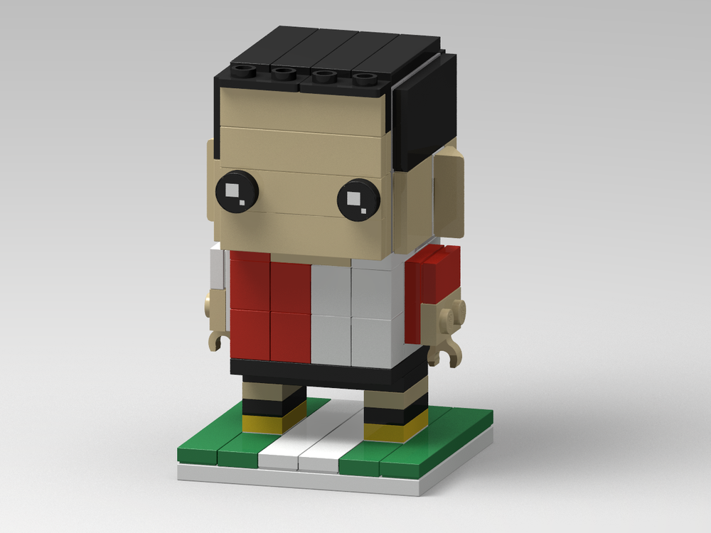 LEGO MOC Brickhead Santiago Giménez by Legoats | Rebrickable - Build ...