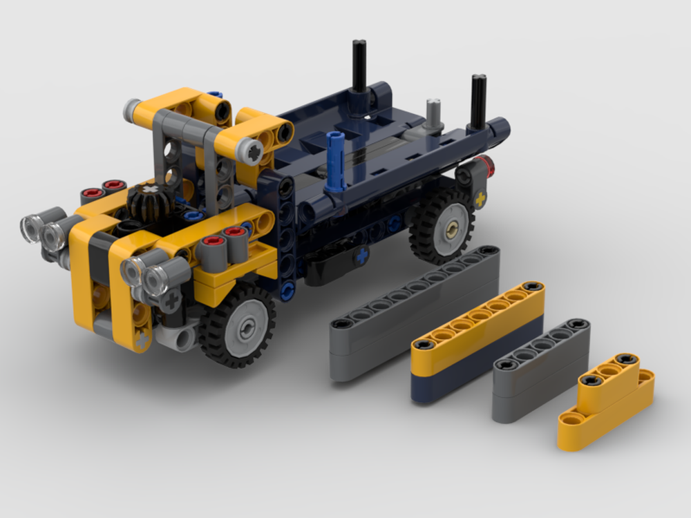 LEGO MOC-171233 timber truck with trailer attachment by ...
