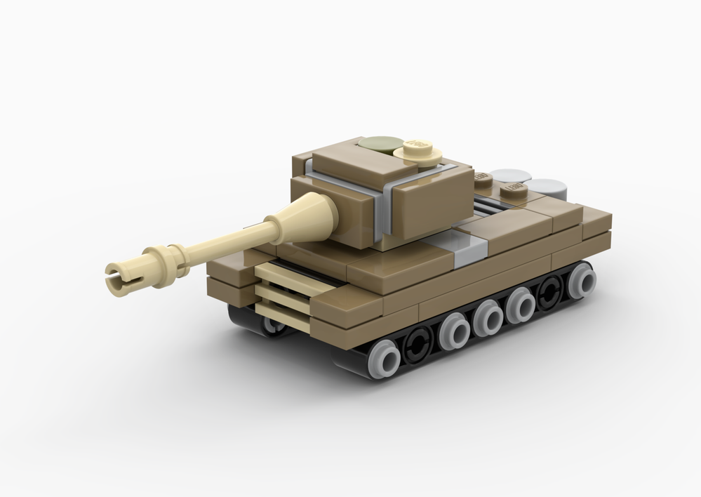 LEGO MOC Tiger I Tank by The Bobby Brix Channel | Rebrickable - Build ...