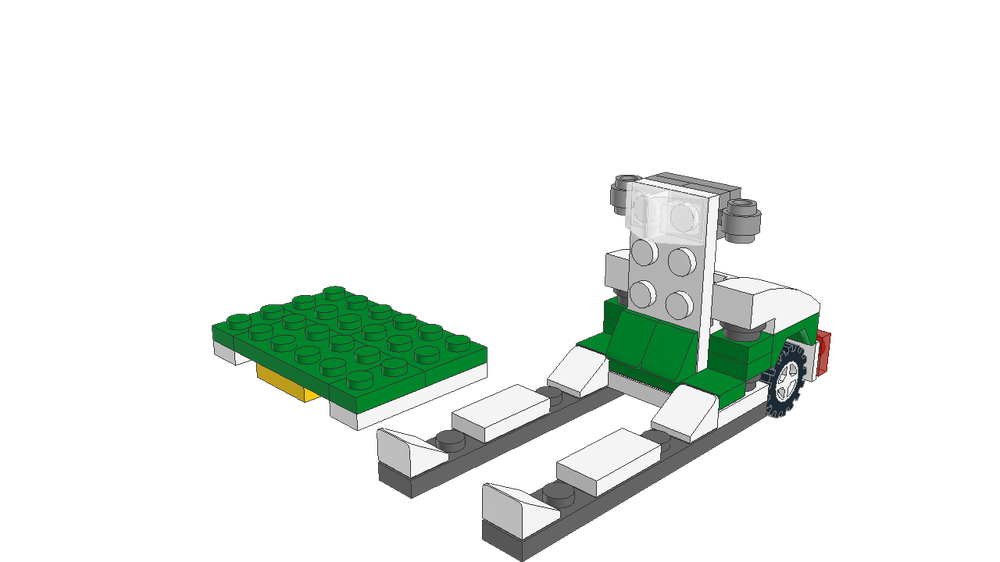LEGO MOC 6910 Low Lift Pallet Truck by julien1001 | Rebrickable - Build ...