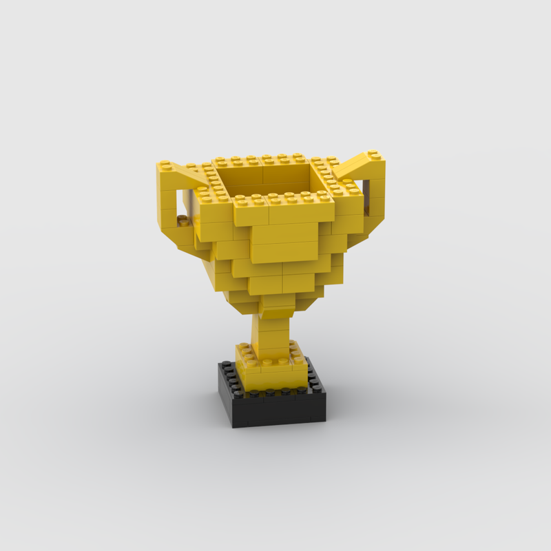 LEGO MOC golden trophy - yellow goblet - gold cup by Built by JB ...