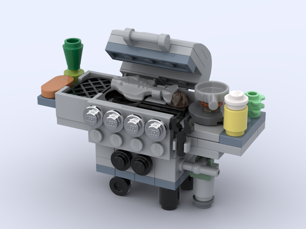 LEGO MOC BBQ-Grill by martyn_boogaarts | Rebrickable - Build with LEGO