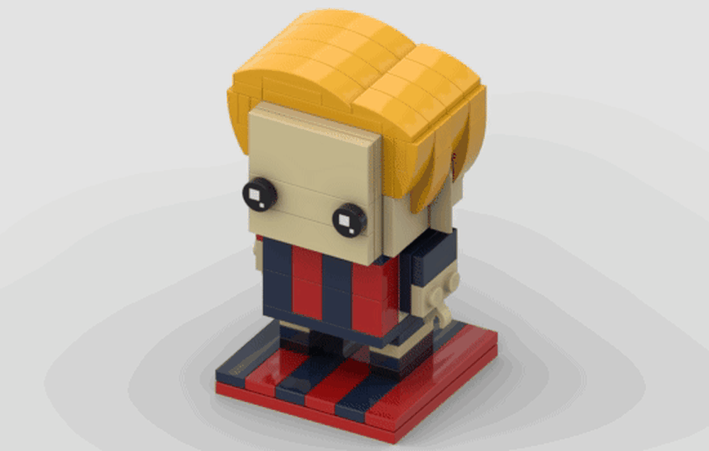 LEGO MOC Brickhead Frenkie de Jong by Legoats | Rebrickable - Build ...