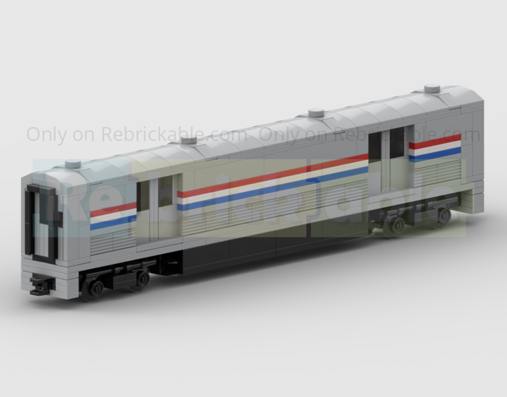 LEGO MOC 4-Wide Am Trak Viewliner Baggage Coach by Andy Ps Bricks ...