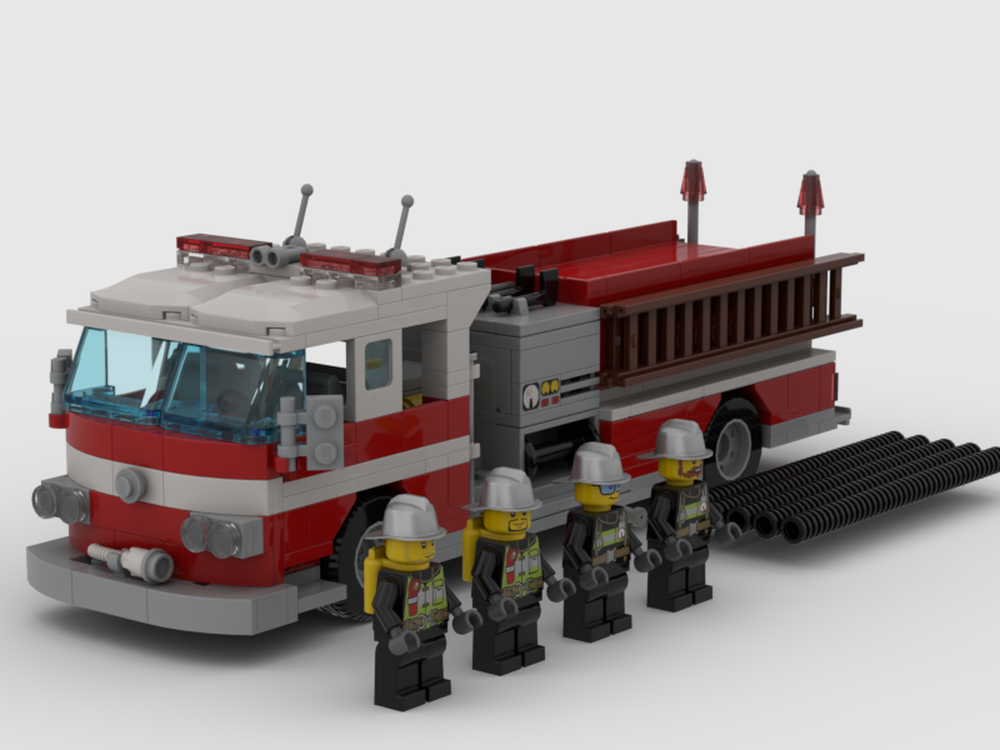 LEGO MOC American Firetruck Seagrave by HIGHWAY-PATROL | Rebrickable ...
