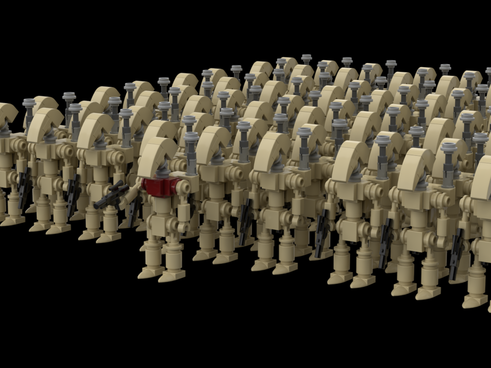 LEGO MOC Buildable B1 battle droid (mini) by fineadditionbricks | Rebrickable - Build with LEGO