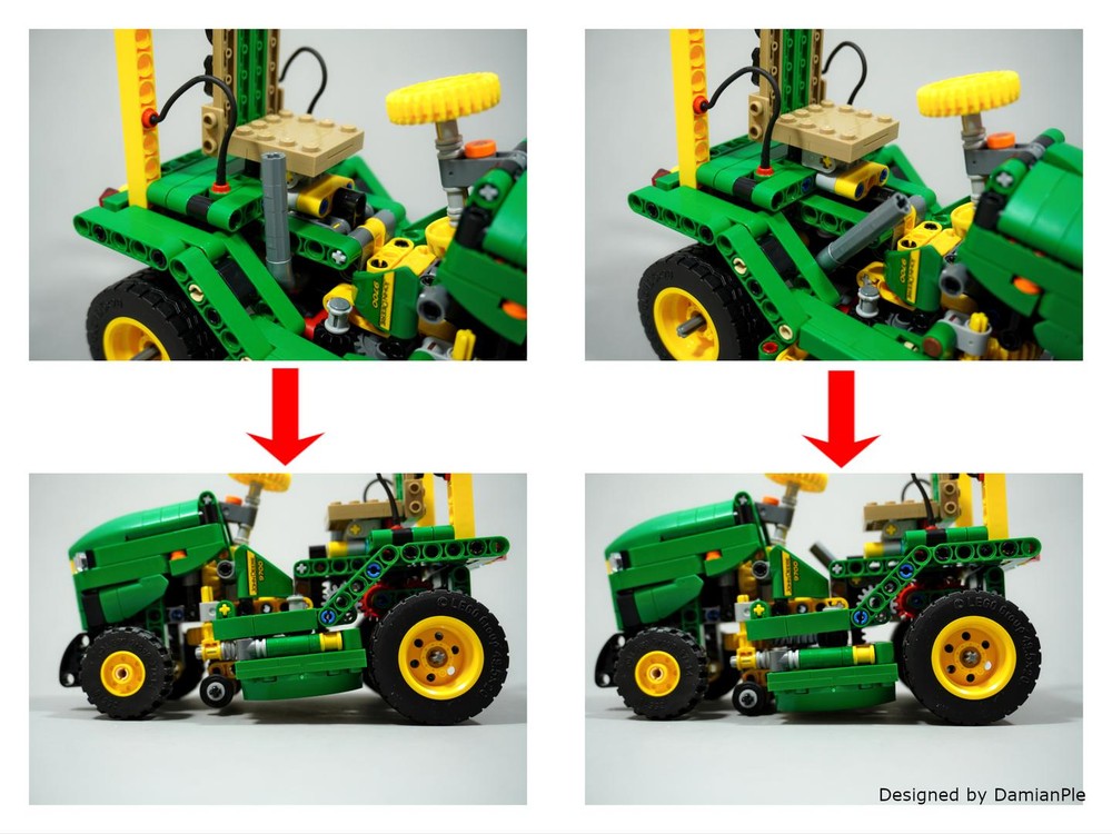 Lego Moc 42168 Alternative Lawn Tractor By Damianple Technic Garage