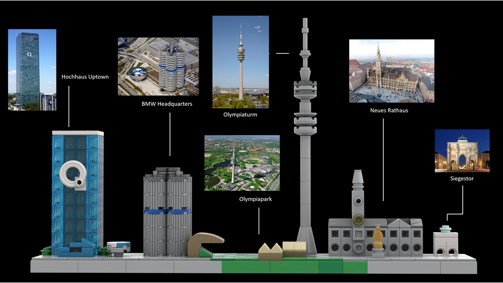 LEGO MOC-171349 Munich city skyline by kubak5 | Rebrickable - Build ...