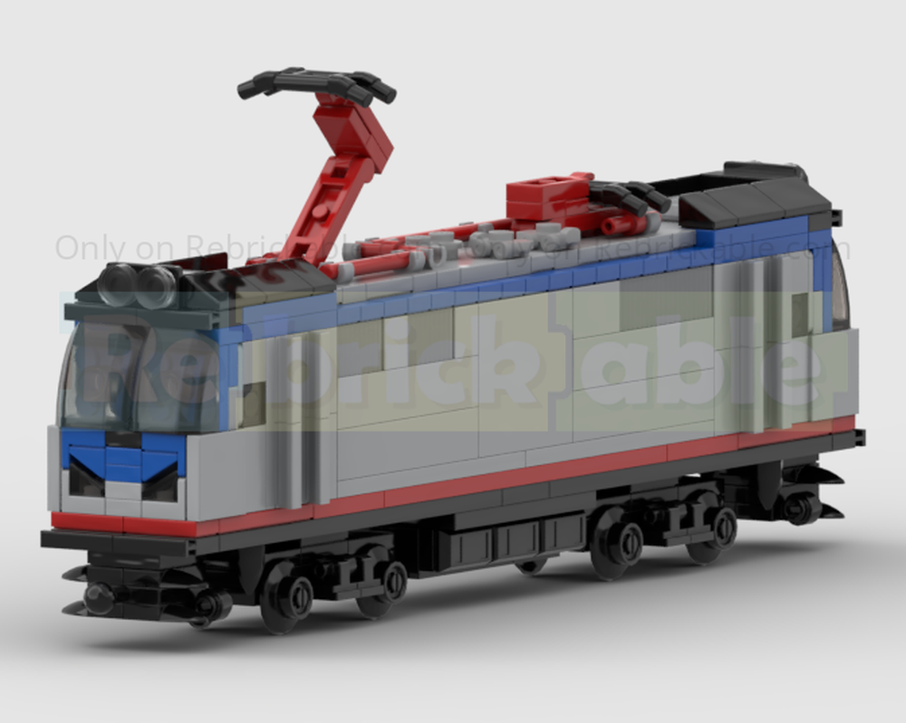 LEGO MOC 4-Wide Am Trak ACS-64 Siemens Electric Locomotive Train by ...