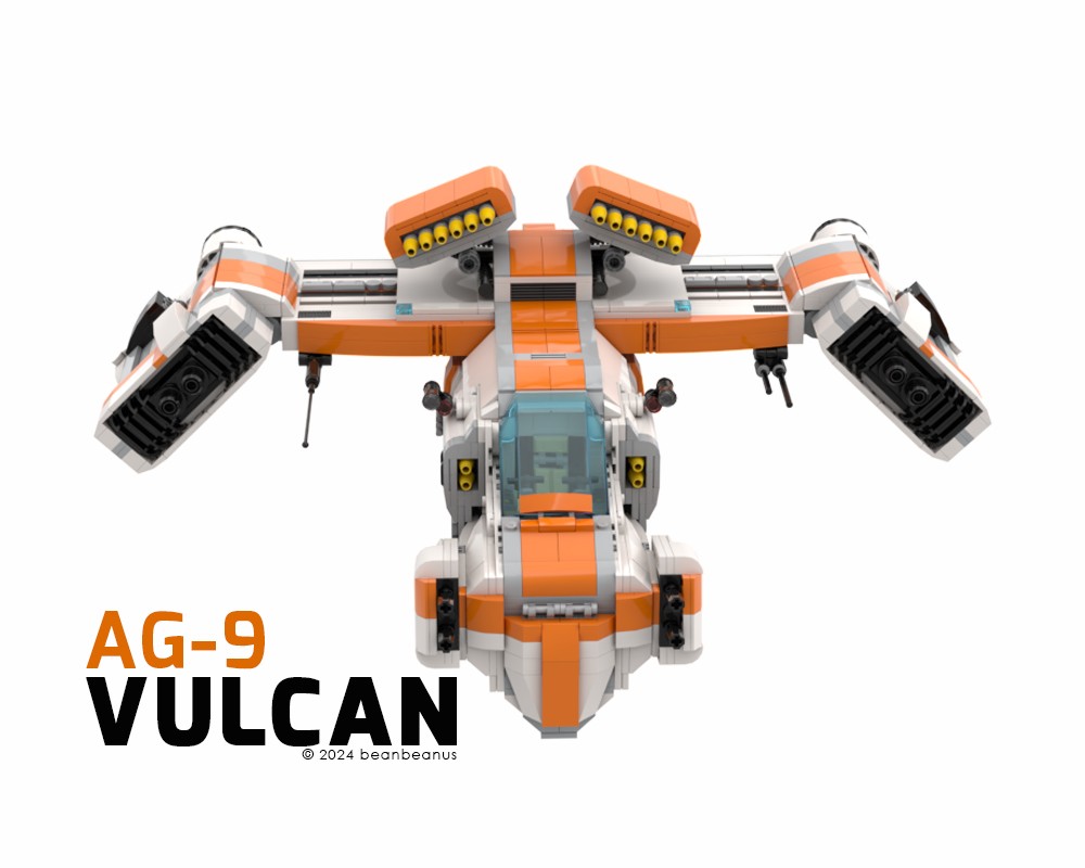 LEGO MOC AG-9 Vulcan by beanbeanus | Rebrickable - Build with LEGO