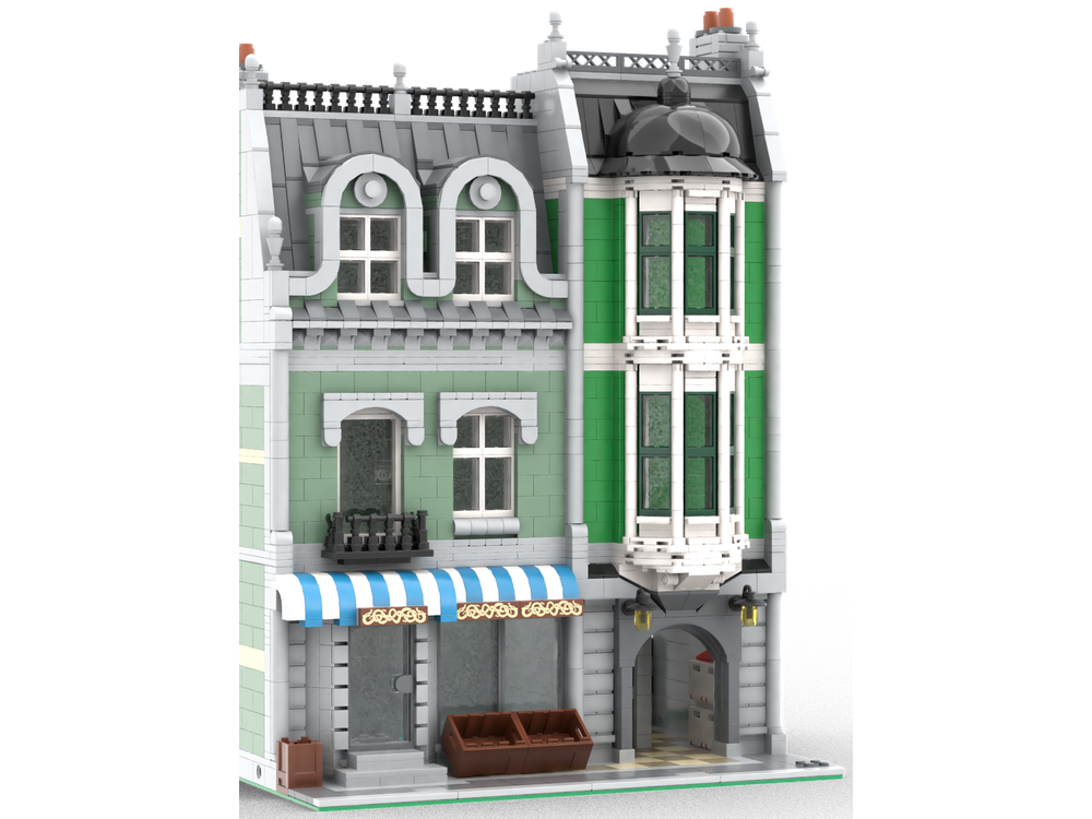 LEGO MOC UNFINISHED Green Grocer New Facade by Jhobbs | Rebrickable ...