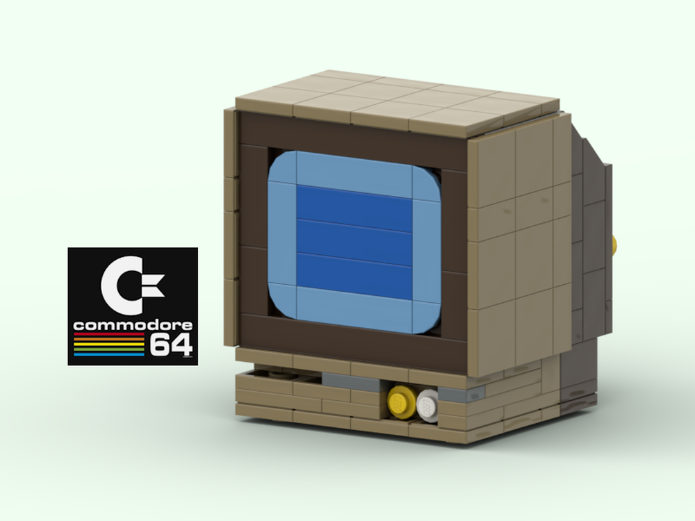 LEGO MOC Commodore Color Monitor 1702 (single) from my micro-scale C64 ...