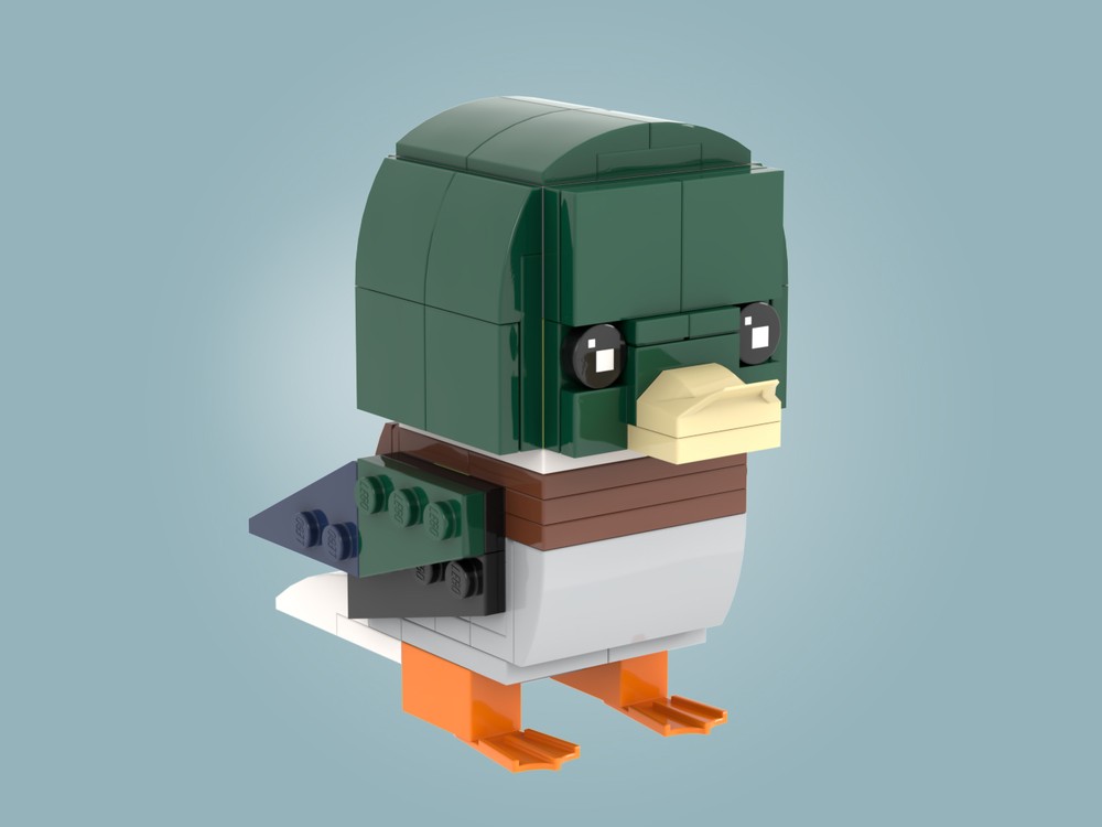 LEGO MOC Mallard duck Brickheadz by Legophant | Rebrickable - Build ...