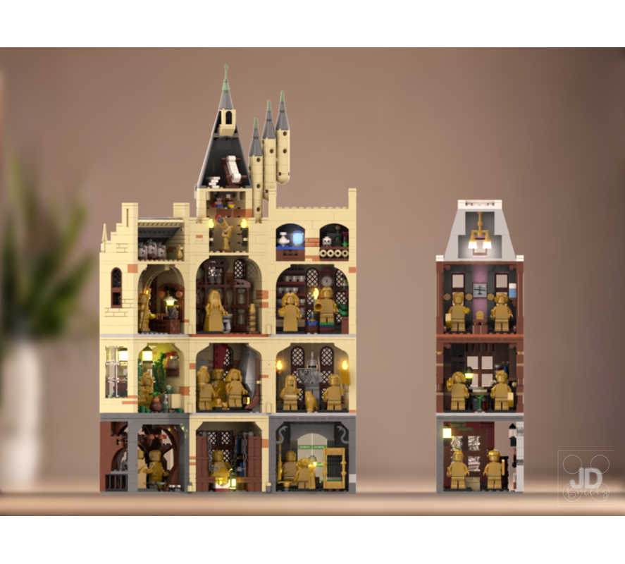 LEGO MOC Minifigure Display Case - Slytheryn Dorm by JD Bricks ...