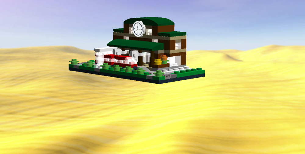 Lego Moc Bricktober Train Station Mod By Hrodas By Hrodas Rebrickable
