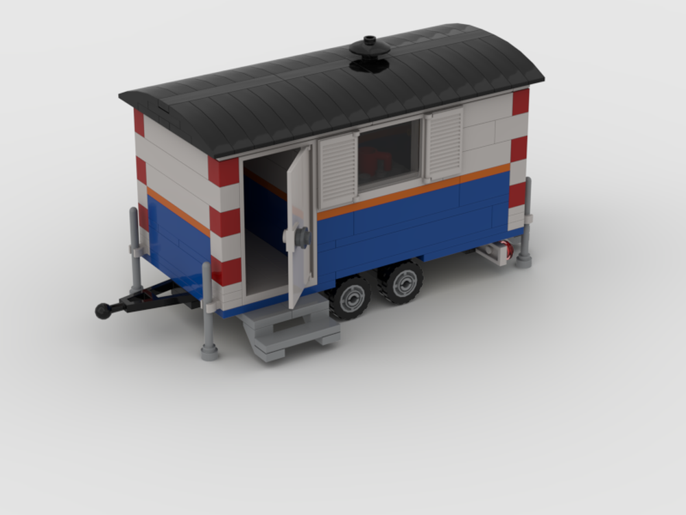 LEGO MOC Site hut on wheels by HIGHWAY-PATROL | Rebrickable - Build ...