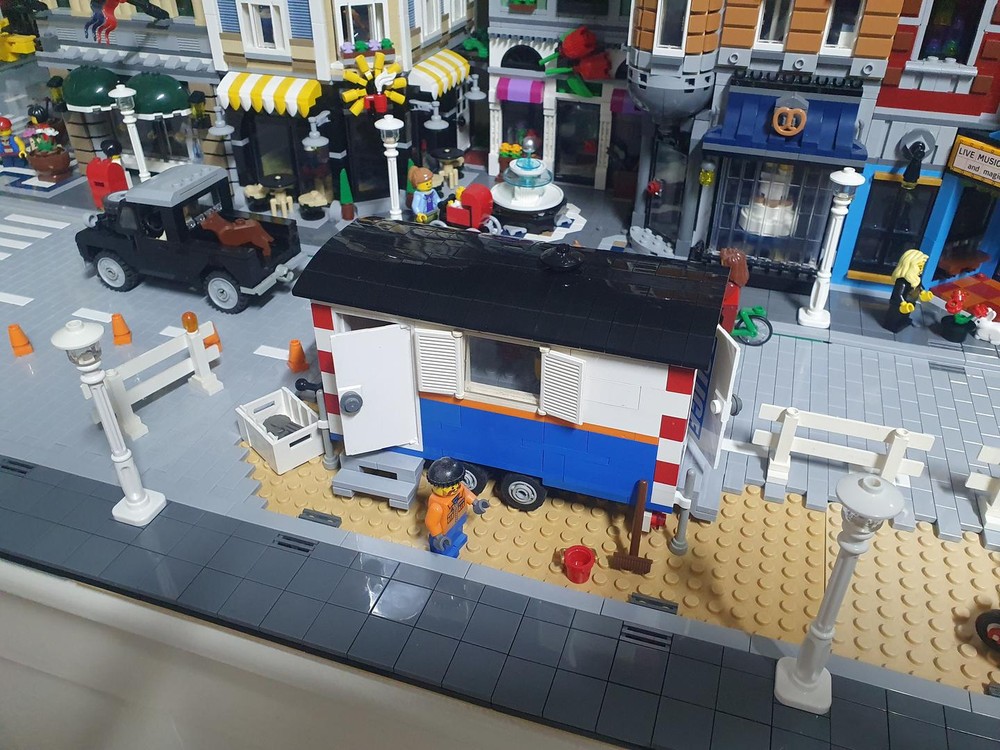 LEGO MOC Site hut on wheels by HIGHWAY-PATROL | Rebrickable - Build ...