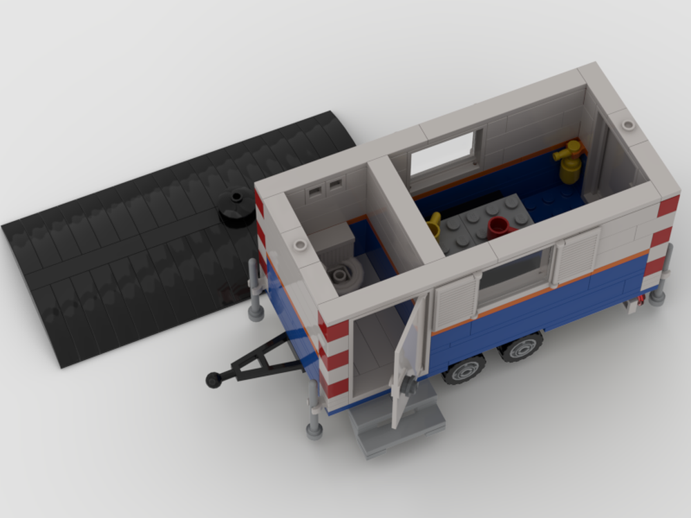 LEGO MOC Site hut on wheels by HIGHWAY-PATROL | Rebrickable - Build ...