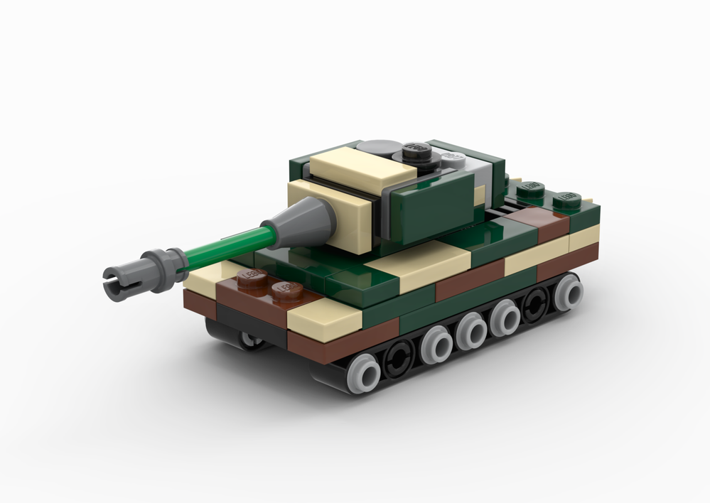 LEGO MOC Tiger II Tank by The Bobby Brix Channel | Rebrickable - Build with LEGO