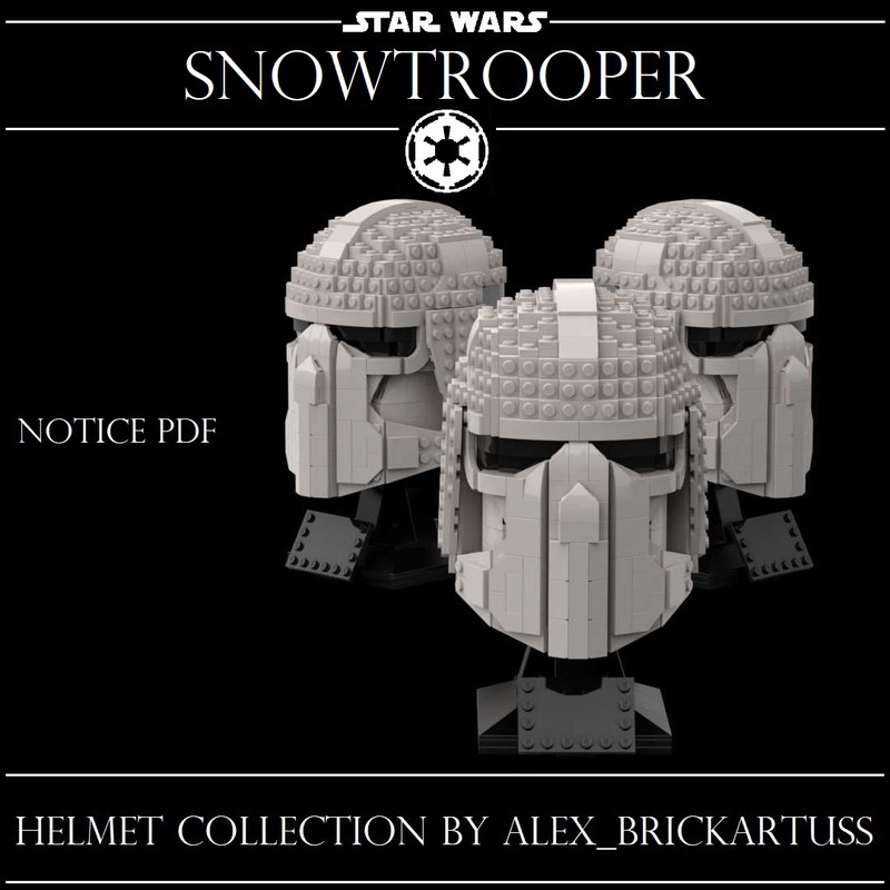 LEGO MOC Helmet Snowtrooper by Alex_BricKartuss | Rebrickable - Build ...