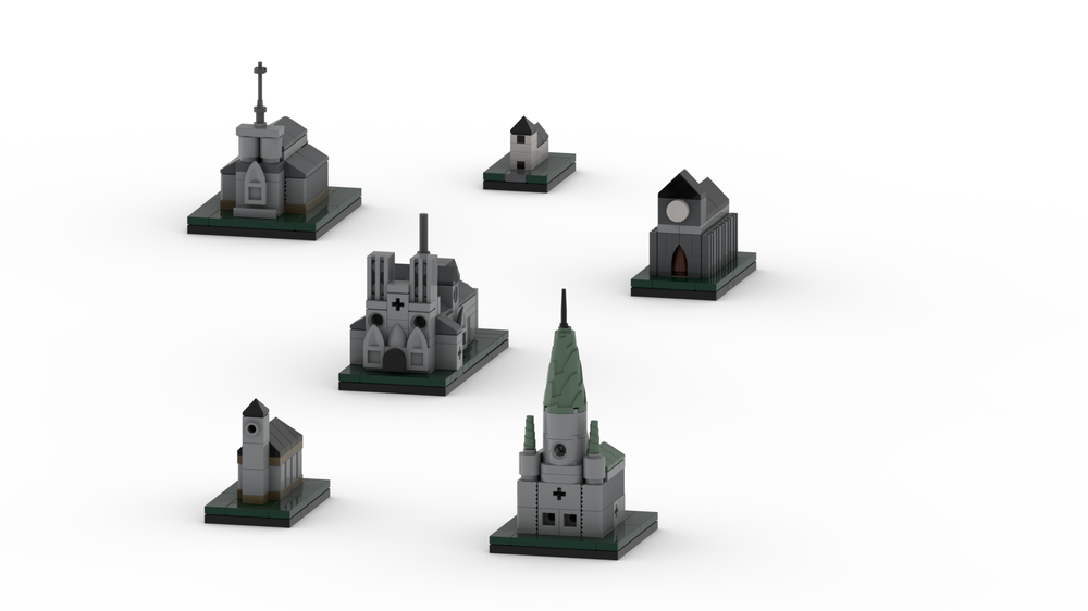 LEGO MOC Mini Churches by lefford | Rebrickable - Build with LEGO