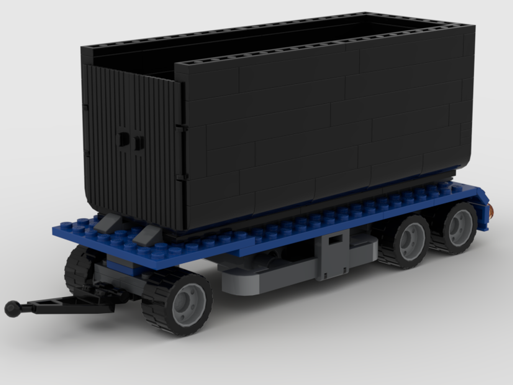 LEGO MOC Lowbed trailer with container by HIGHWAY-PATROL | Rebrickable ...