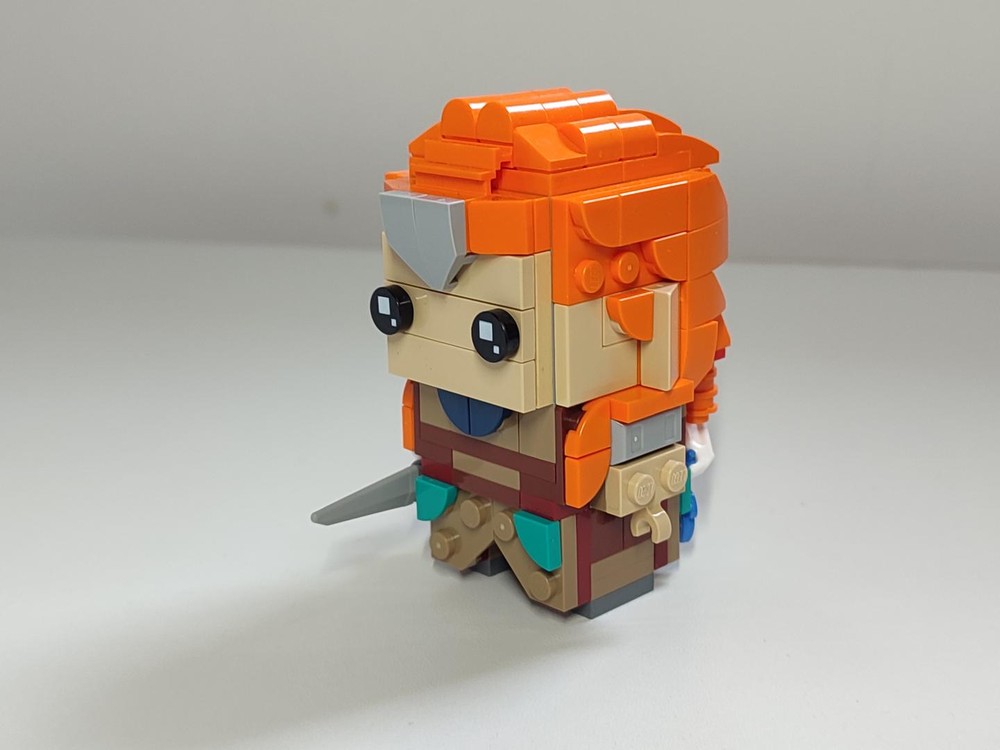 Lego Moc Horizon Zero Dawn Aloy Brickheadz By Nostrix Rebrickable