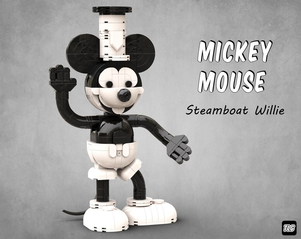 LEGO MOC Mickey Mouse, Steamboat Willie by _TLG_ | Rebrickable - Build ...