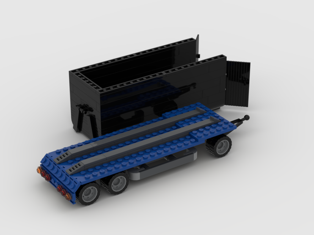 LEGO MOC Lowbed trailer by HIGHWAY-PATROL | Rebrickable - Build with LEGO
