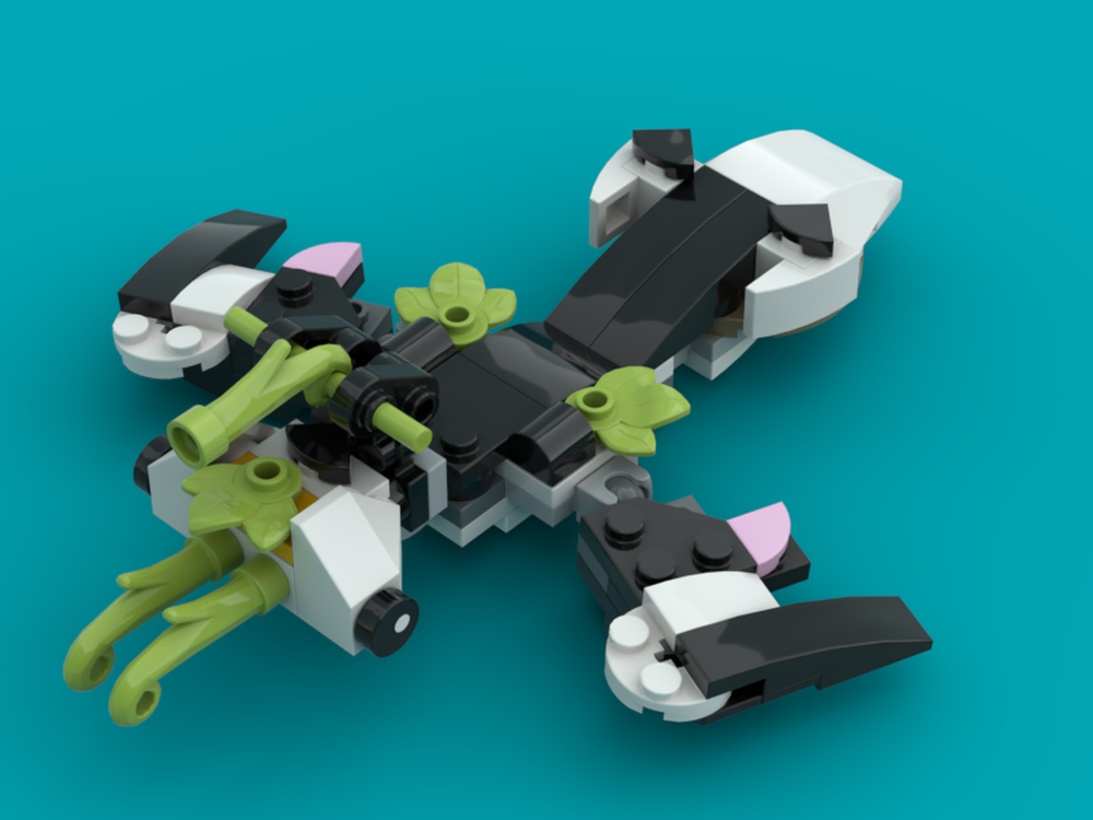 Lego Moc Panda Plane — 30641 By Scott Mc Rebrickable Build With Lego