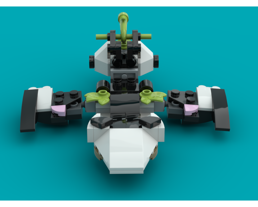 Lego Moc Panda Plane — 30641 By Scott Mc Rebrickable Build With Lego
