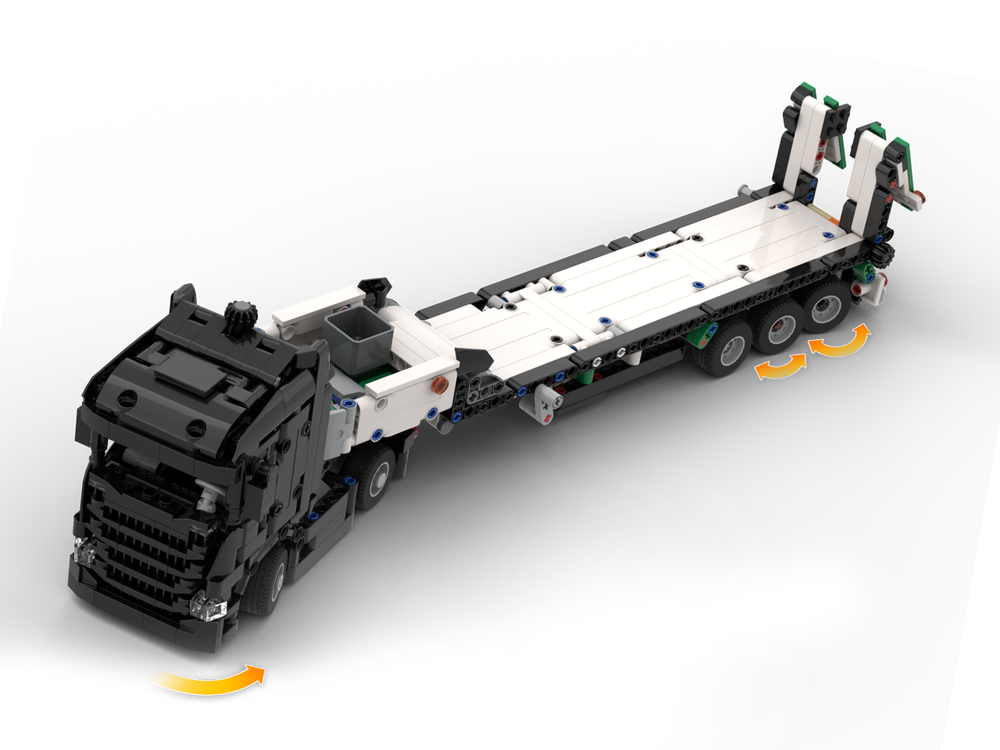Lego Moc 42167 Trailer By Mirrorbricks Rebrickable Build With Lego