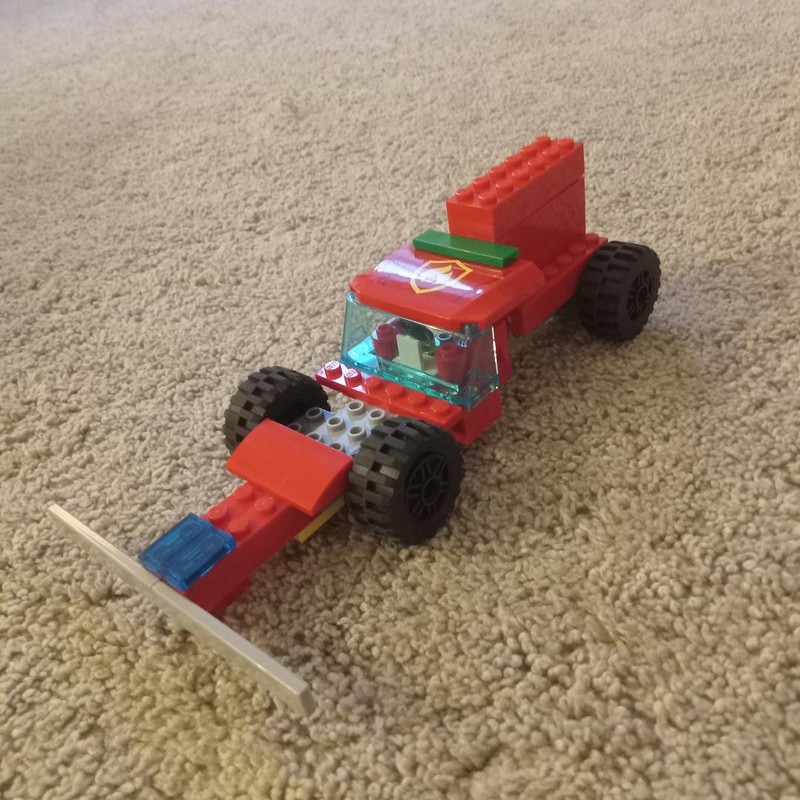LEGO MOC Fire formula 1 racecar by Clarkelego | Rebrickable - Build ...