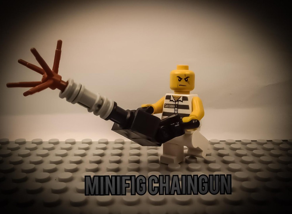 LEGO MOC Custom Minifig-Scale Chaingun by SharkieMalarkie | Rebrickable ...
