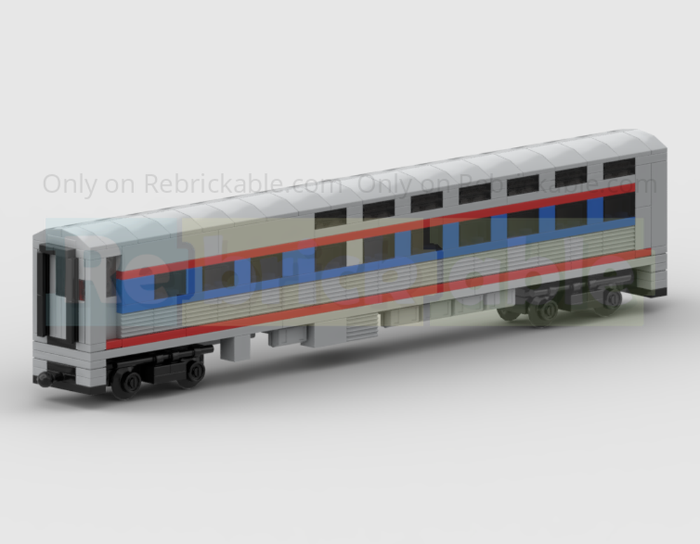 LEGO MOC 4-Wide Am Trak Viewliner II Sleeper Carriage by Andy Ps Bricks ...