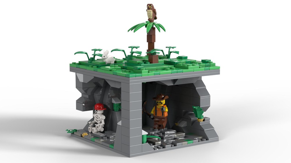 LEGO MOC Underground Mine by YellowDonut | Rebrickable - Build with LEGO