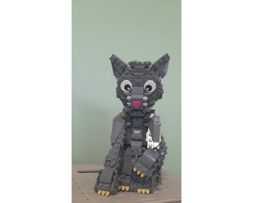 Lego Moc Cat Kitten Brickx By Dimikristof Rebrickable Build With Lego