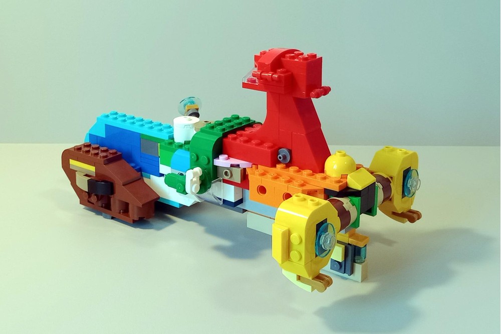 Lego Moc 11018 Interstellar Frigate By Nequmodiva Rebrickable Build