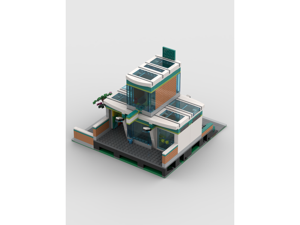 LEGO MOC Train Station Modular by KTBrickworks | Rebrickable - Build ...