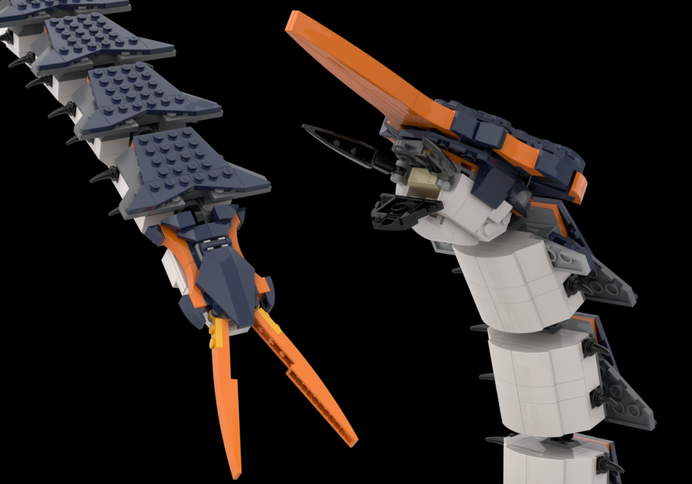 LEGO MOC Ice Worm Leviathan from Subnautica Below Zero by OrchardBuilds ...