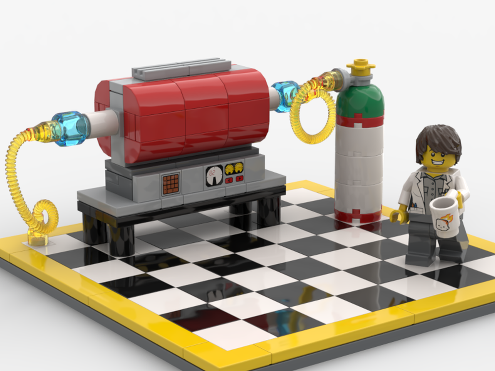 LEGO MOC Research Lab Tubular Furnace by Ptchnk | Rebrickable - Build ...