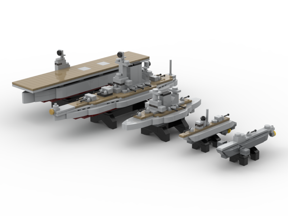 LEGO MOC Miniature Fleet by SkyBlueAviator | Rebrickable - Build with LEGO