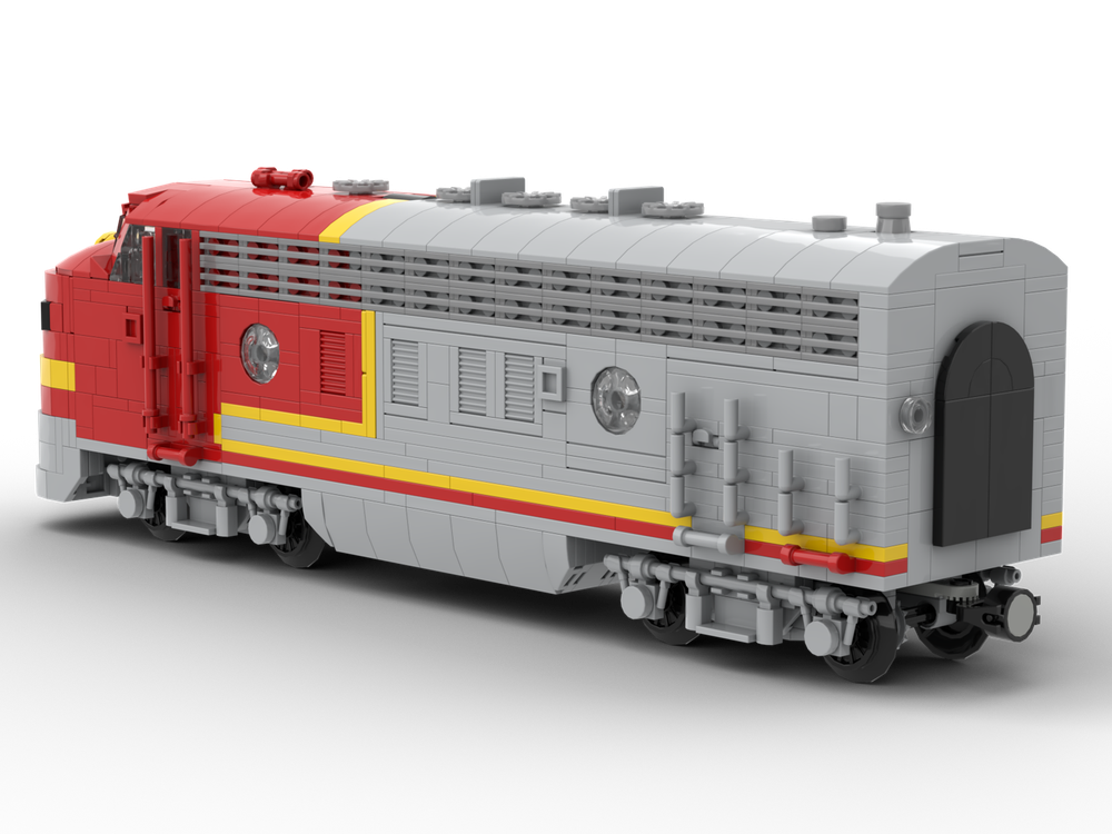 LEGO MOC ATSF EMD F7 by Dongeraldo | Rebrickable - Build with LEGO