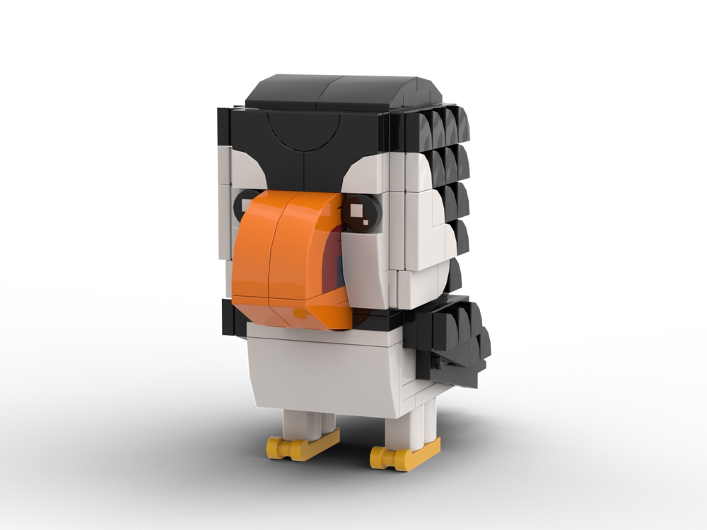 LEGO MOC Puffin Brickheadz by MakeorBrick | Rebrickable - Build with LEGO