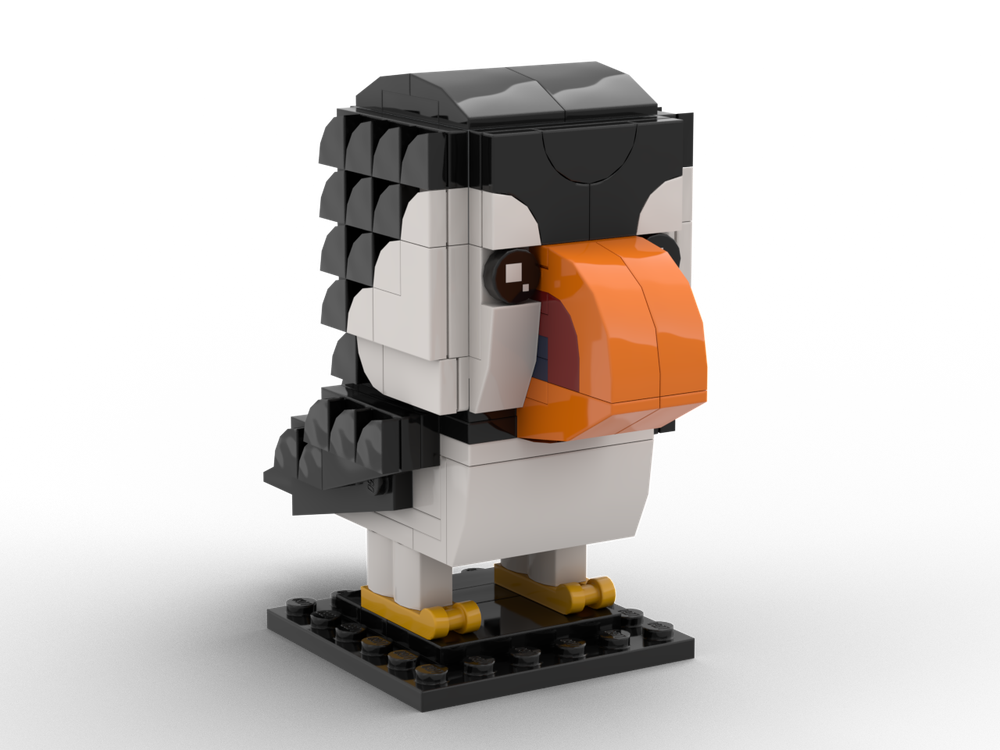 LEGO MOC Puffin Brickheadz by MakeorBrick | Rebrickable - Build with LEGO