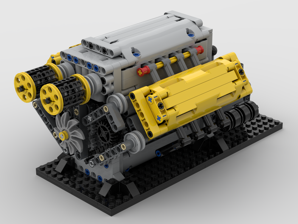 LEGO MOC Crossplane V8 with natural Aspiration & removable Covers by ...