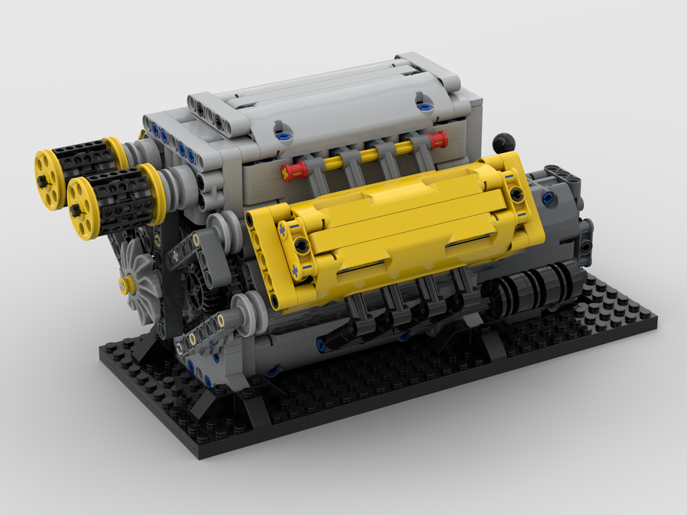 LEGO MOC Crossplane V8 with natural Aspiration & removable Covers by ...