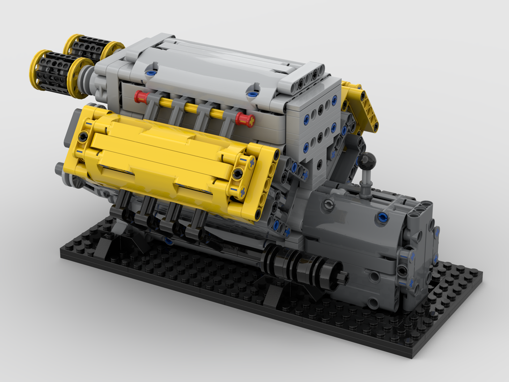 LEGO MOC Crossplane V8 with natural Aspiration & removable Covers by ...